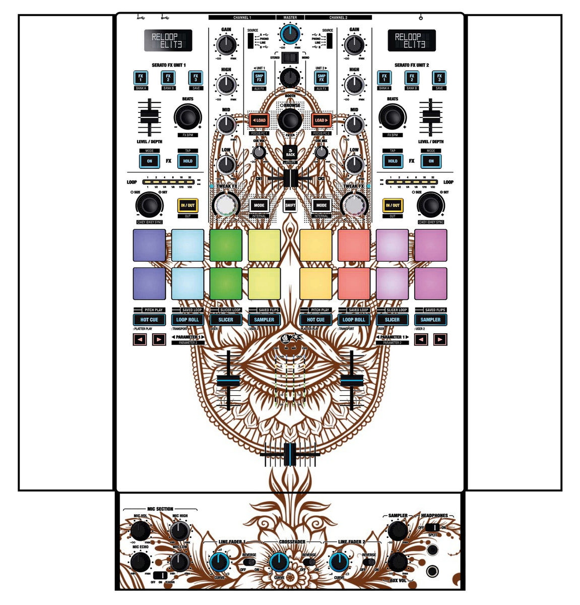 DJ Skins® Reloop Elite Skin Henna Classic