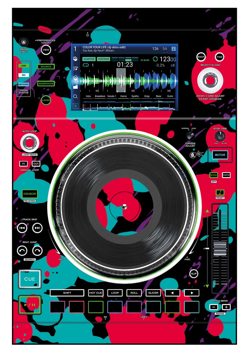 DJ Skins® Denon DJ SC 5000 M Skin Splatfest