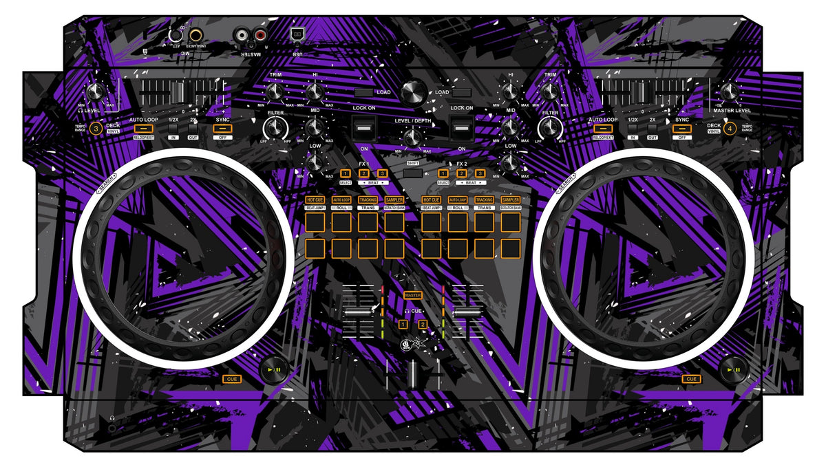 DJ Skins® Pioneer DJ DDJ REV 1 Skin Ridge Purple