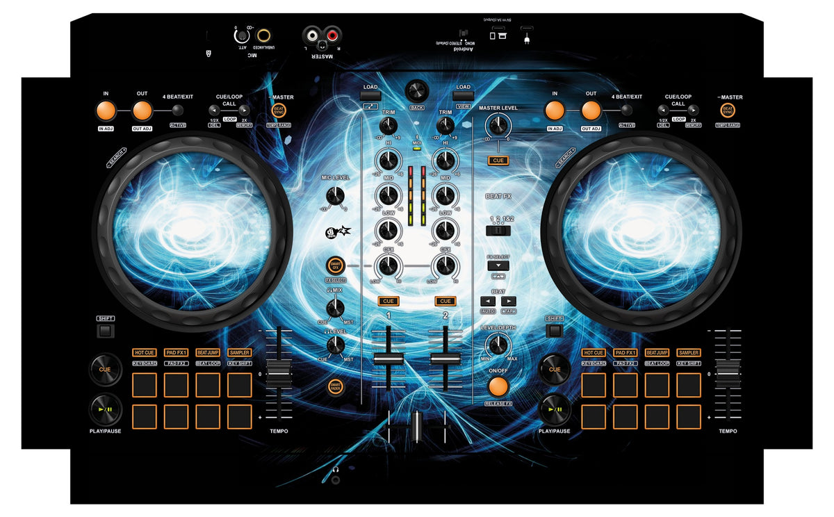 DJ Skins® Pioneer DJ DDJ FLX 4 Skin Black Hole