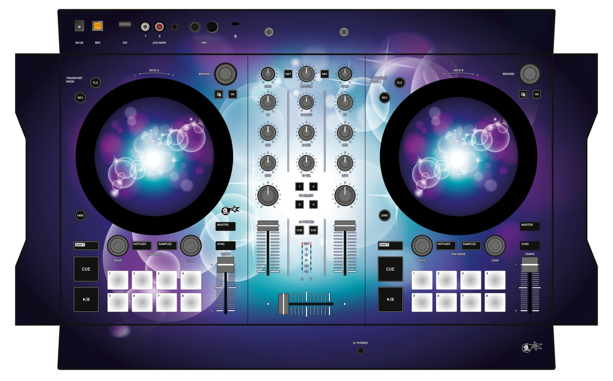 Native Instruments S2 MK3 Skin BUBBLE SPACE dj skins – DJ Skins