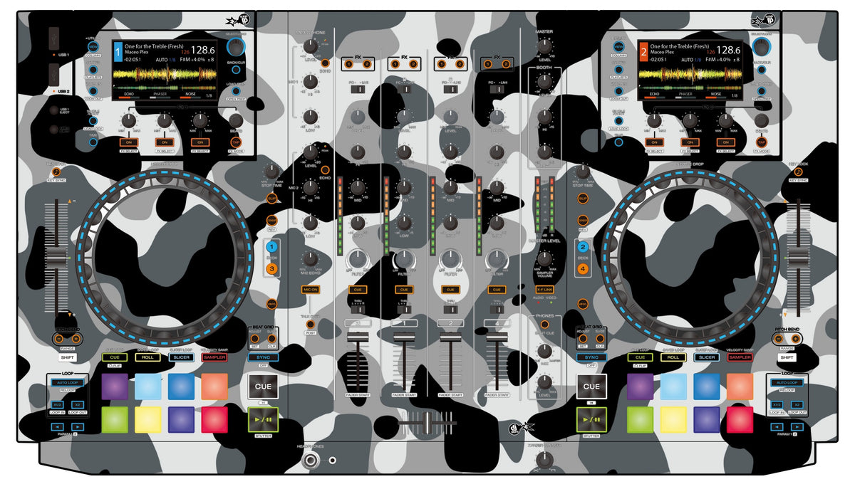 DJ Skins® Denon DJ MCX 8000 Skin Camo Snow