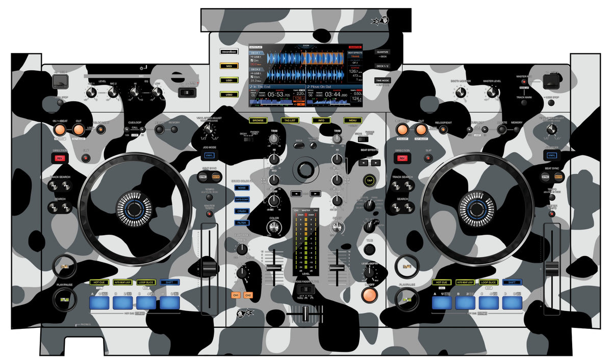 DJ Skins® Pioneer DJ XDJ RX Skin Camo Snow