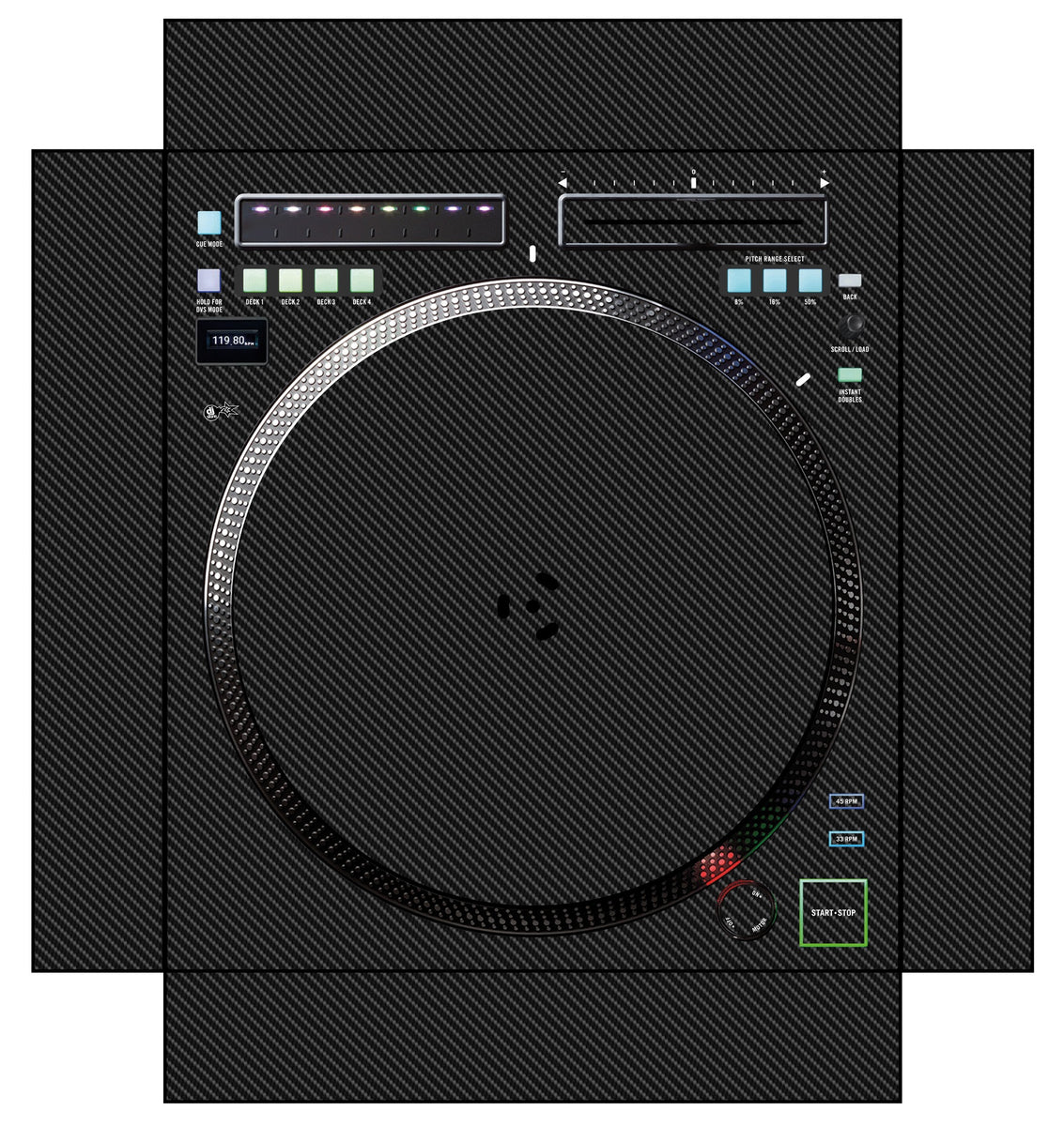 DJ Skins® Rane TWELVE MK2 Skin Carbon