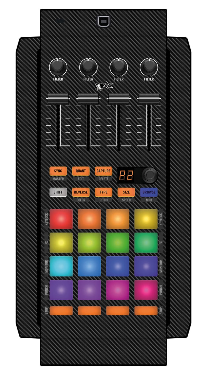 DJ Skins® Native Instruments F1 Skin Carbon