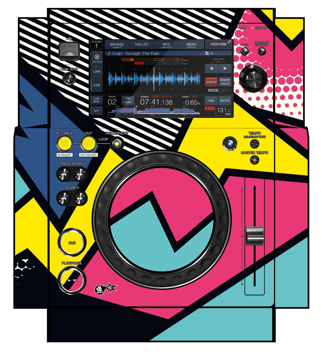 DJ Skins® Pioneer DJ XDJ 700 Skin Comic