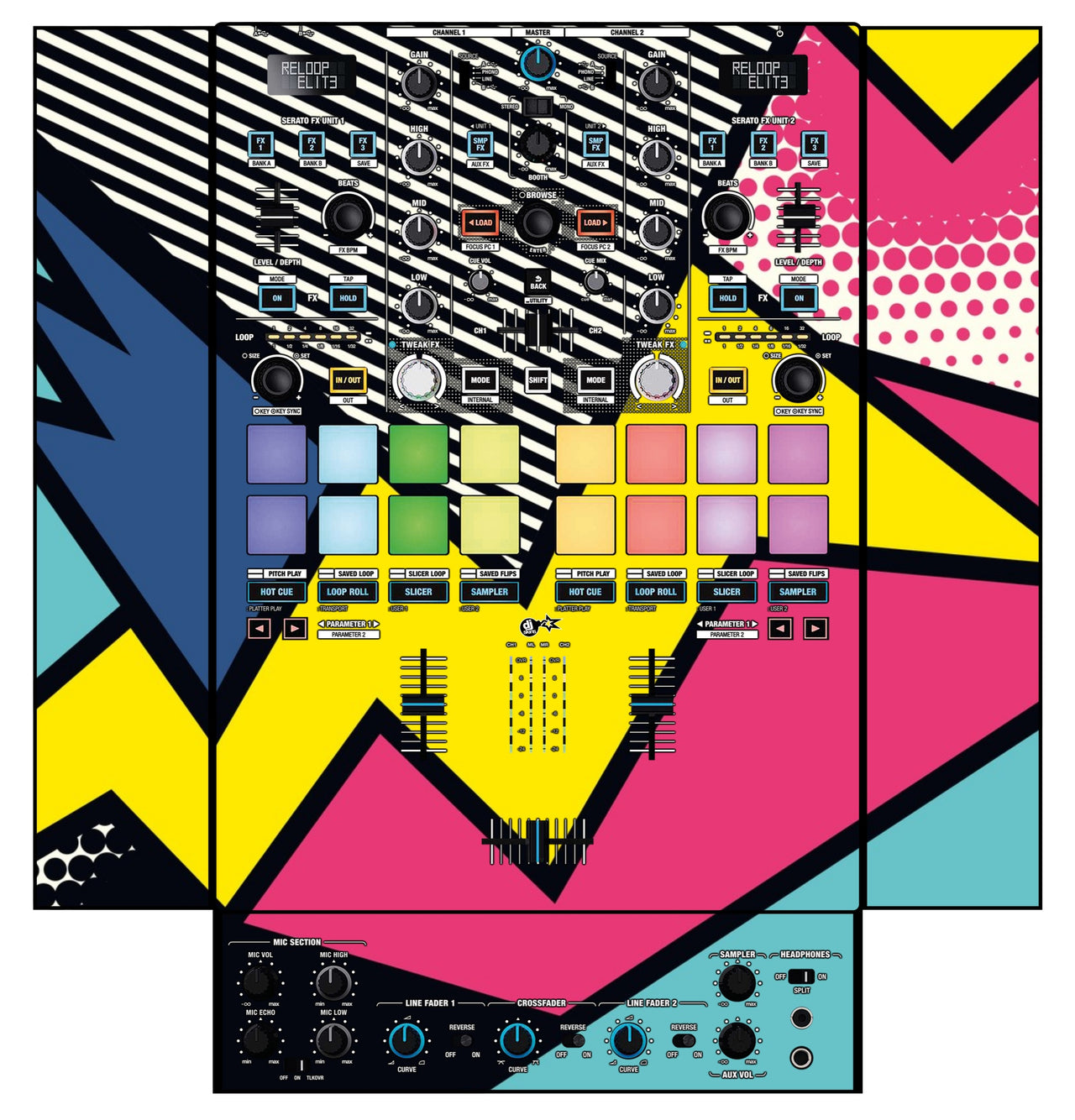 DJ Skins® Reloop Elite Skin Comic