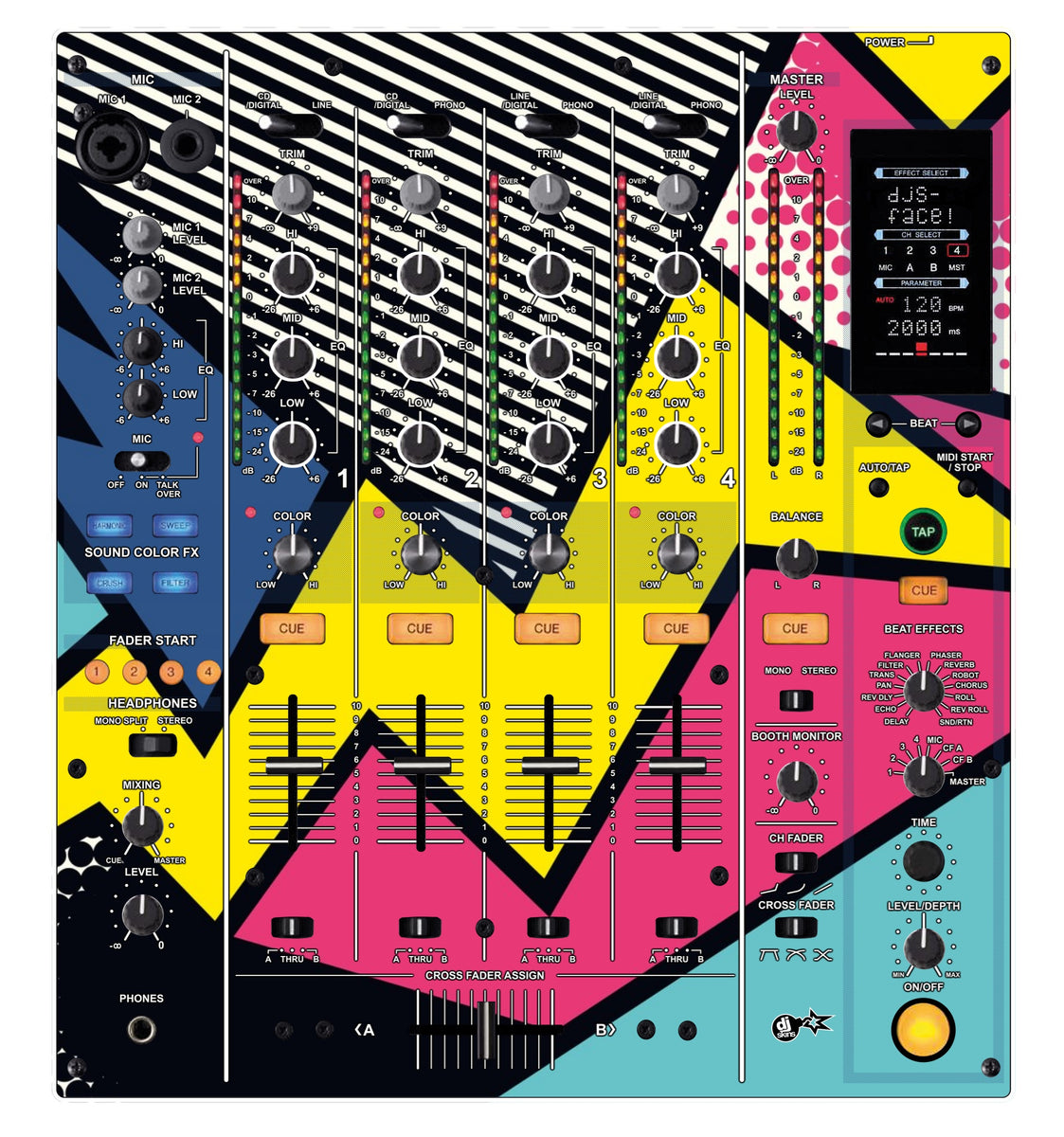 DJ Skins® Pioneer DJ DJM 800 Skin Comic