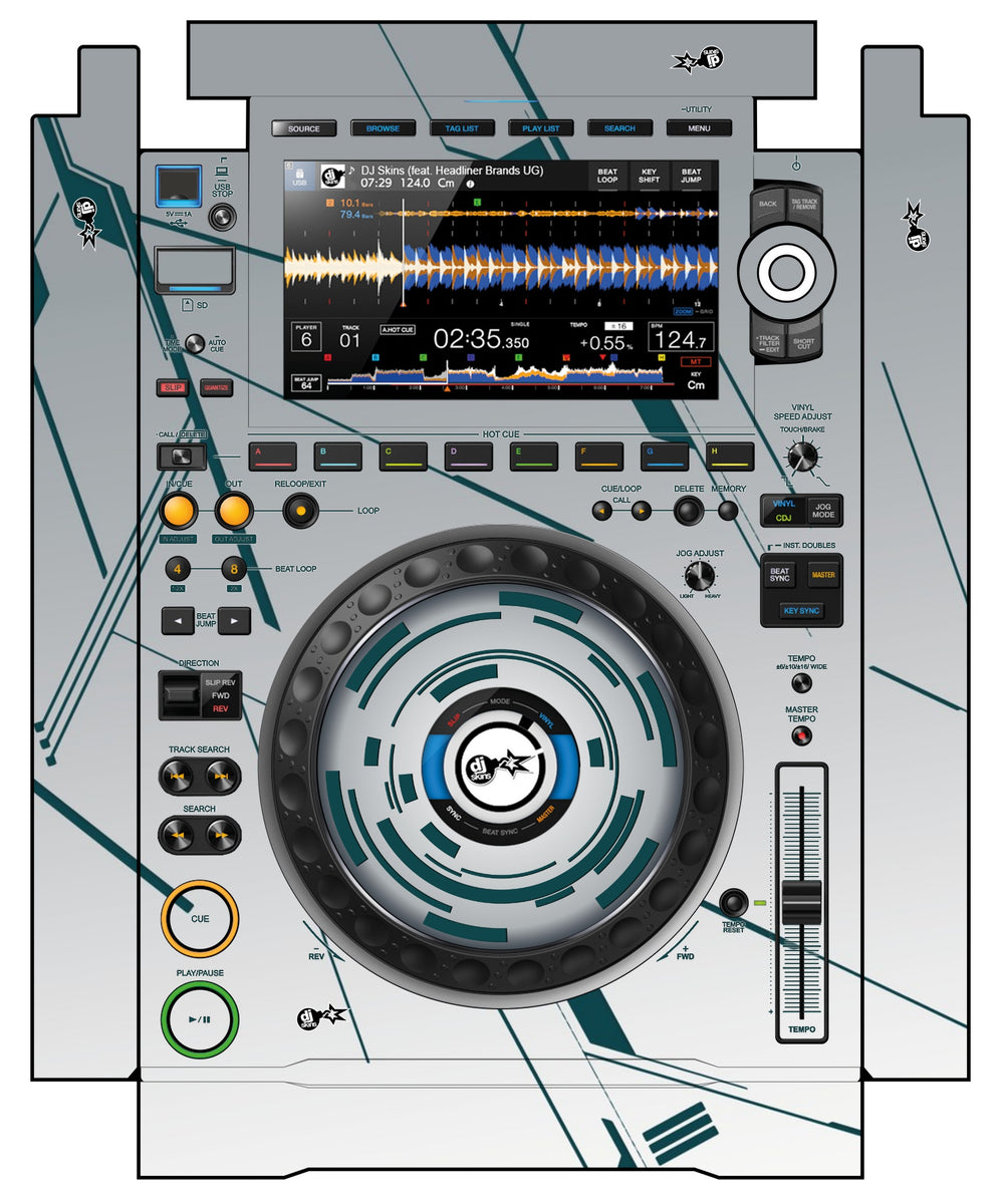 DJ Skins¬Æ Pioneer DJ CDJ 3000 incl. SIDES Skin Constructor