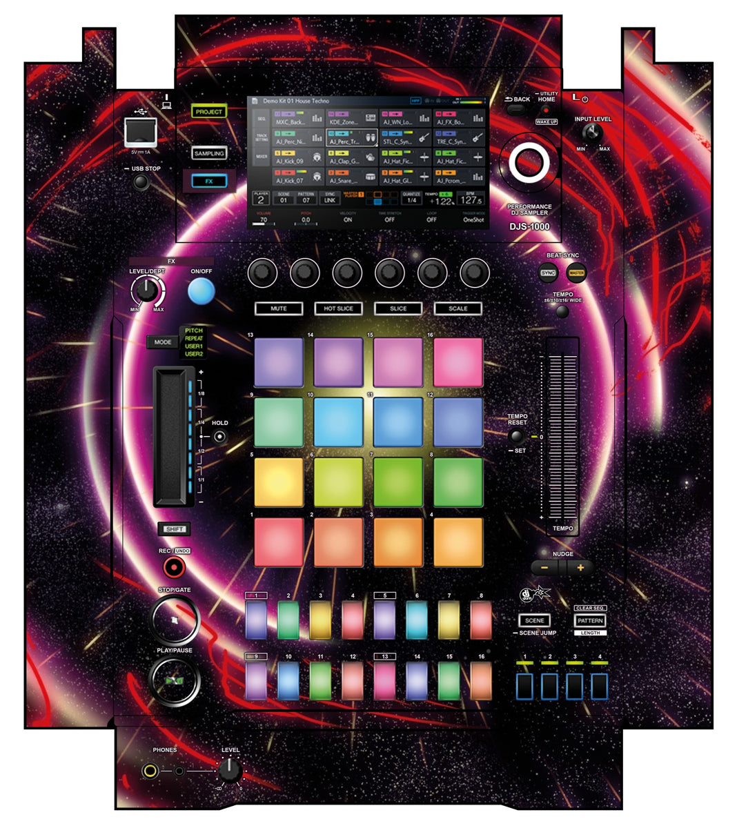 DJ Skins® Pioneer DJ DJS 1000 Skin Futurewarp