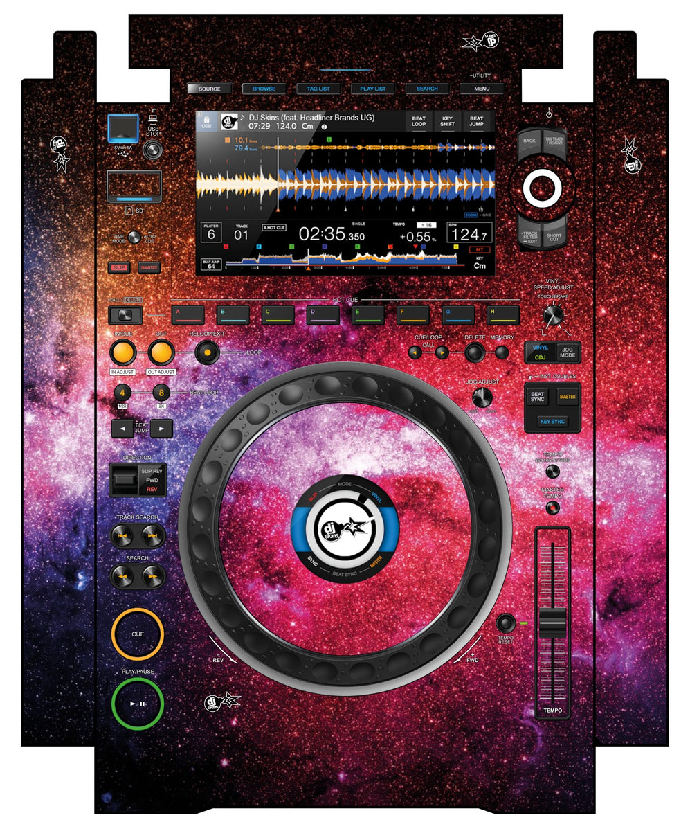 DJ Skins¬Æ Pioneer DJ CDJ 3000 incl. SIDES Skin Galactica