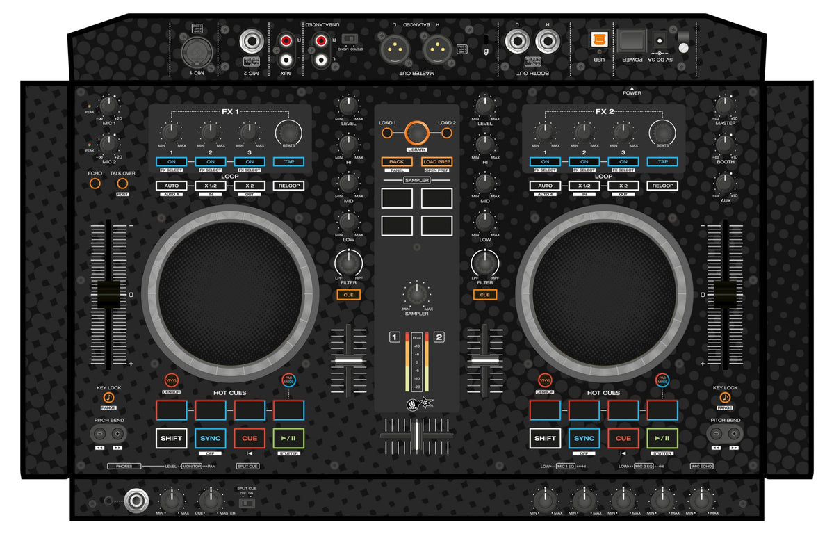 DJ Skins® Denon DJ MC 4000 Skin Gradienter Black
