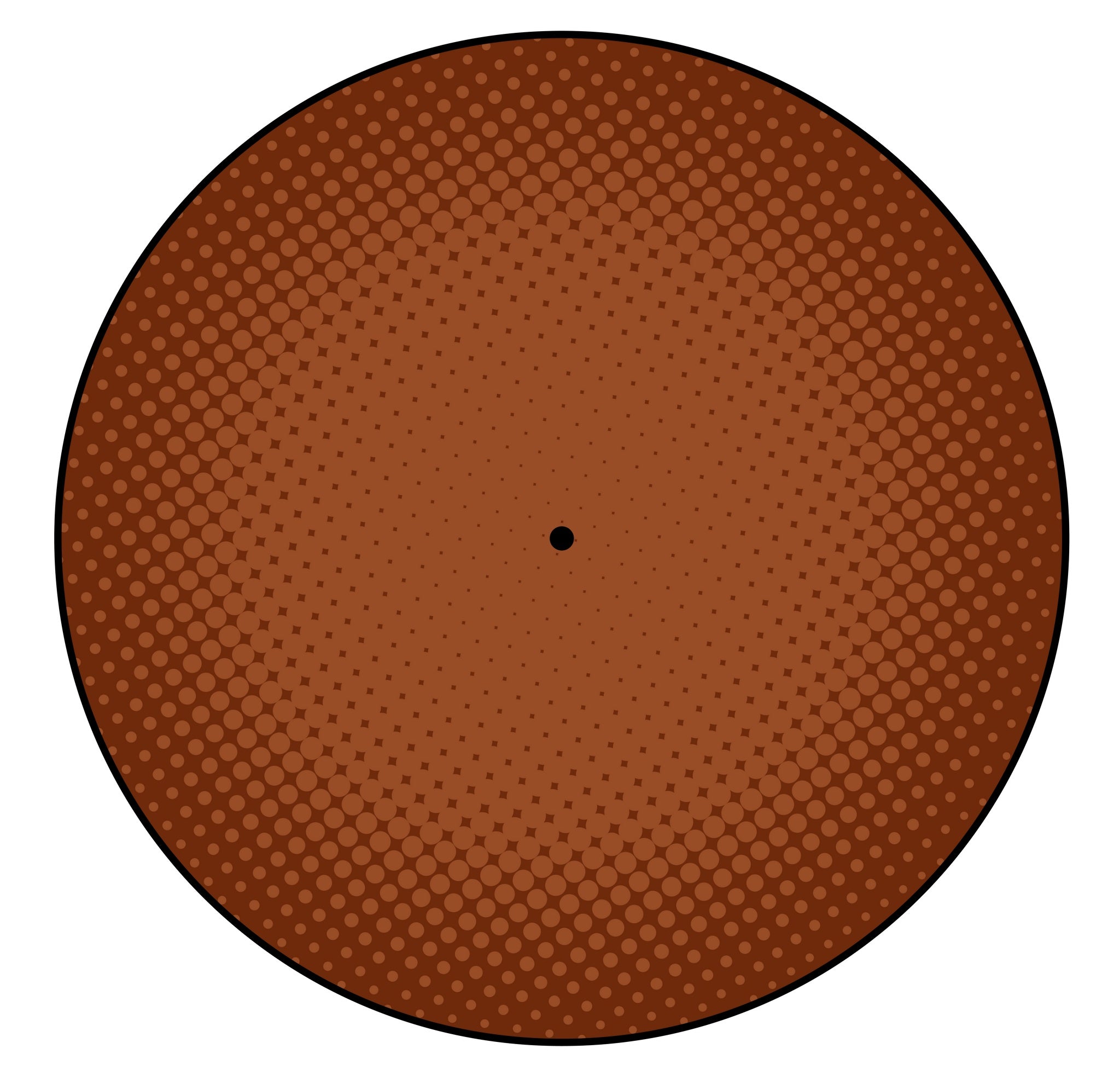 DJ Skins® Universal Slipmat 12 Inch Skin Gradienter Brown