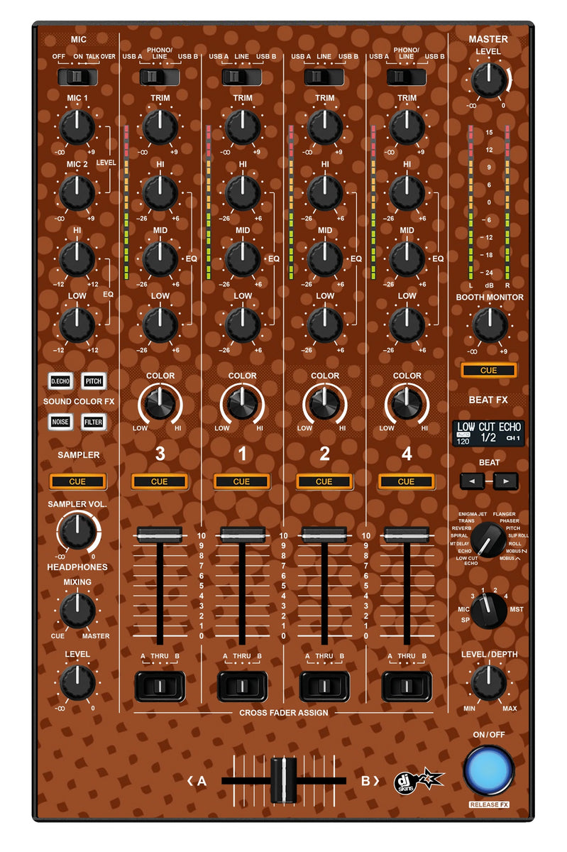 DJ Skins® Pioneer DJ DDJ 1000 MIXER Skin Gradienter Brown