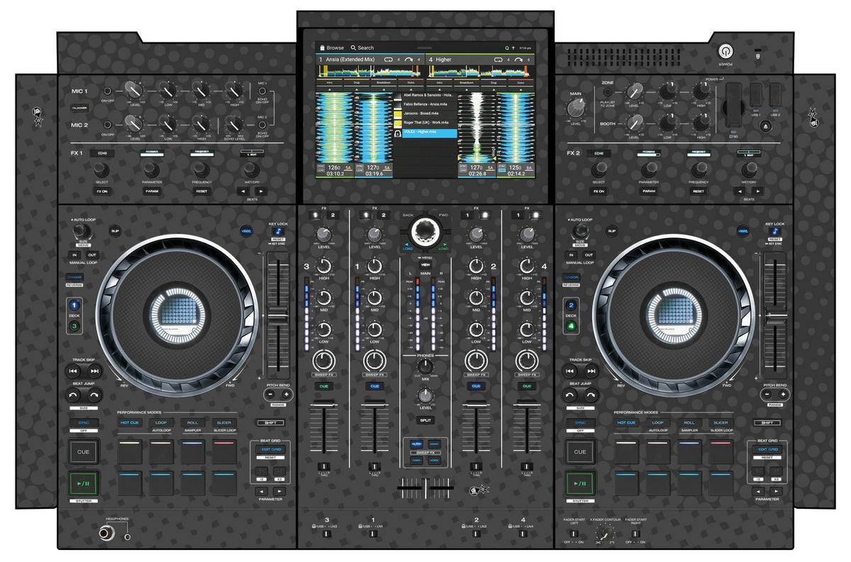 DJ Skins® Denon DJ PRIME 4+ Skin Gradienter Grey