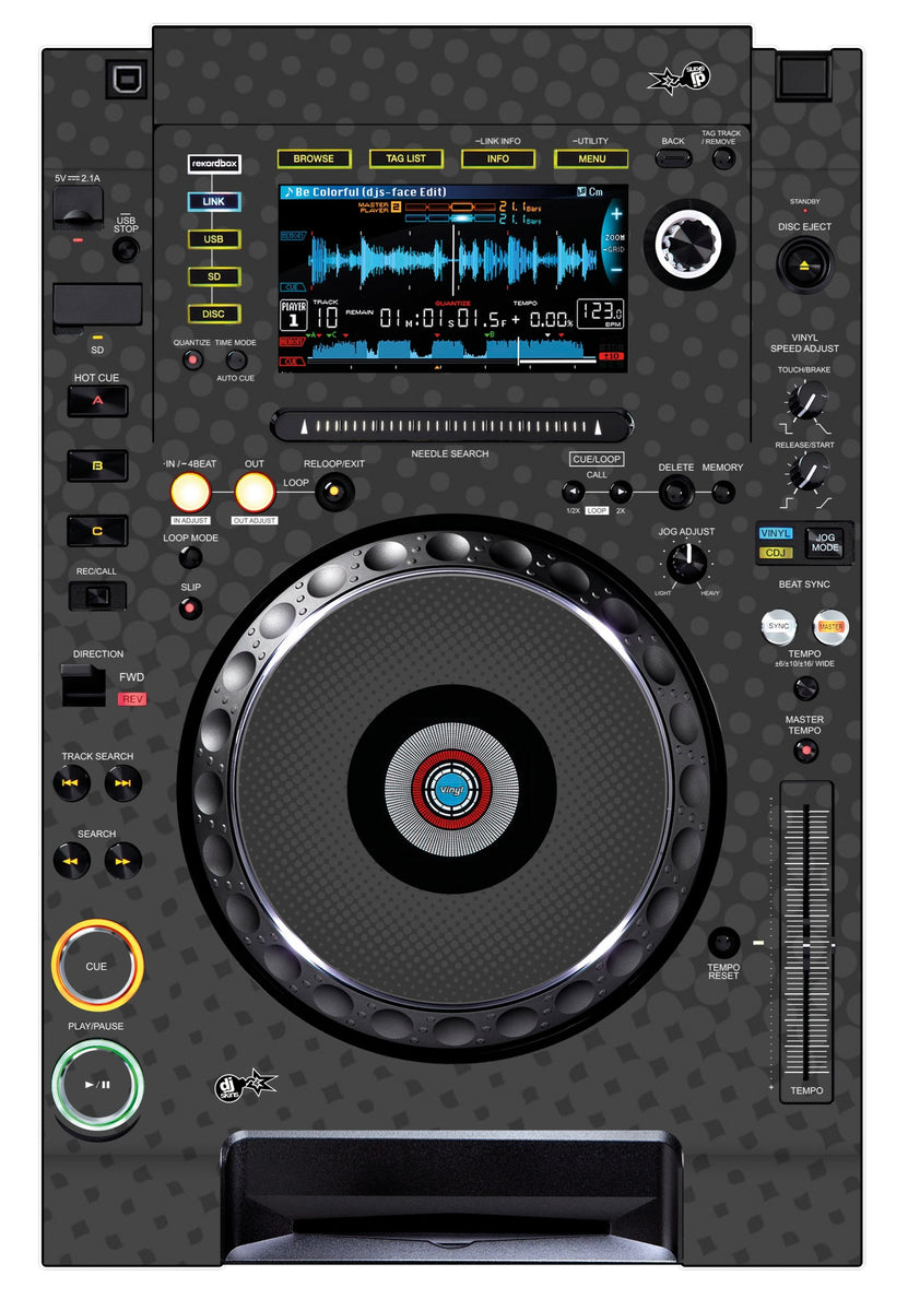 DJ Skins® Pioneer DJ CDJ 2000 NEXUS Skin Gradienter Grey