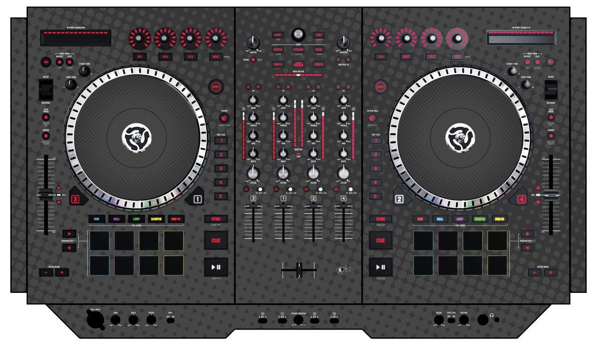DJ Skins® Numark NS 7 II Skin Gradienter Grey