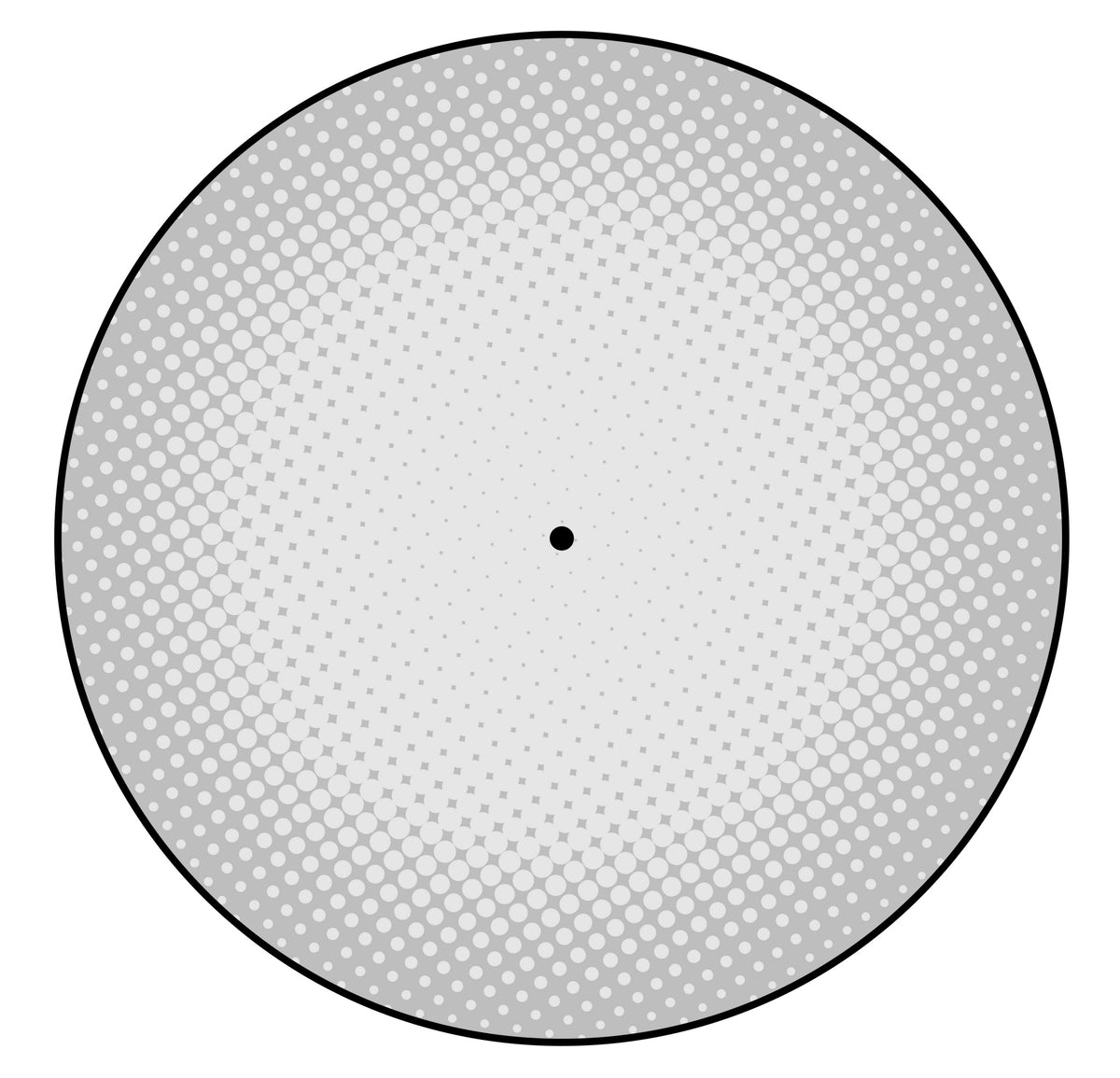 DJ Skins® Universal Slipmat 12 Inch Skin Gradienter White