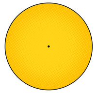 DJ Skins® Universal Slipmat 12 Inch Skin Gradienter Yellow