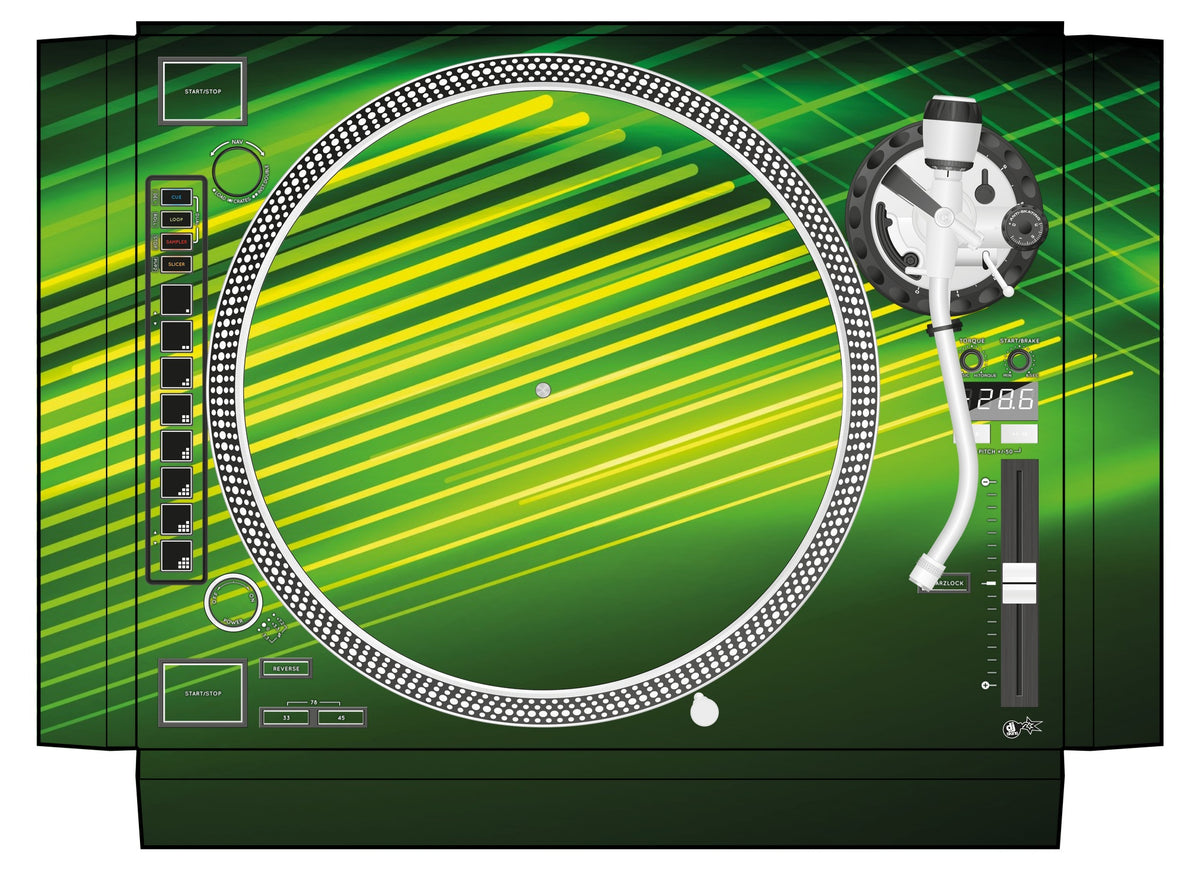 DJ Skins® Reloop RP 8000 Skin Green Lazer