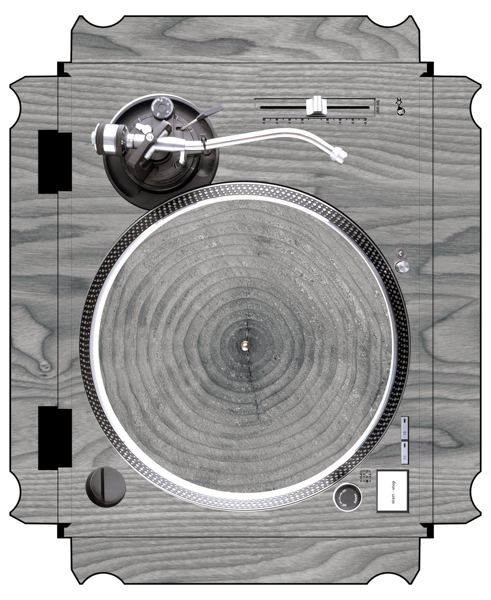 DJ Skins® Technics 1200 / 1210 MK2 VERTICAL Skin Wood Grey