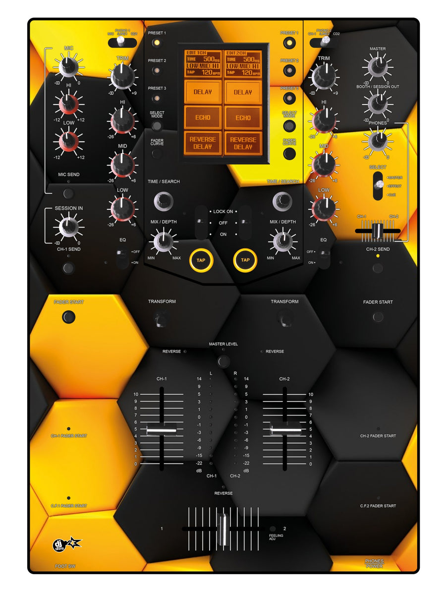 DJ Skins® Pioneer DJ DJM 909 Skin Honeycomb