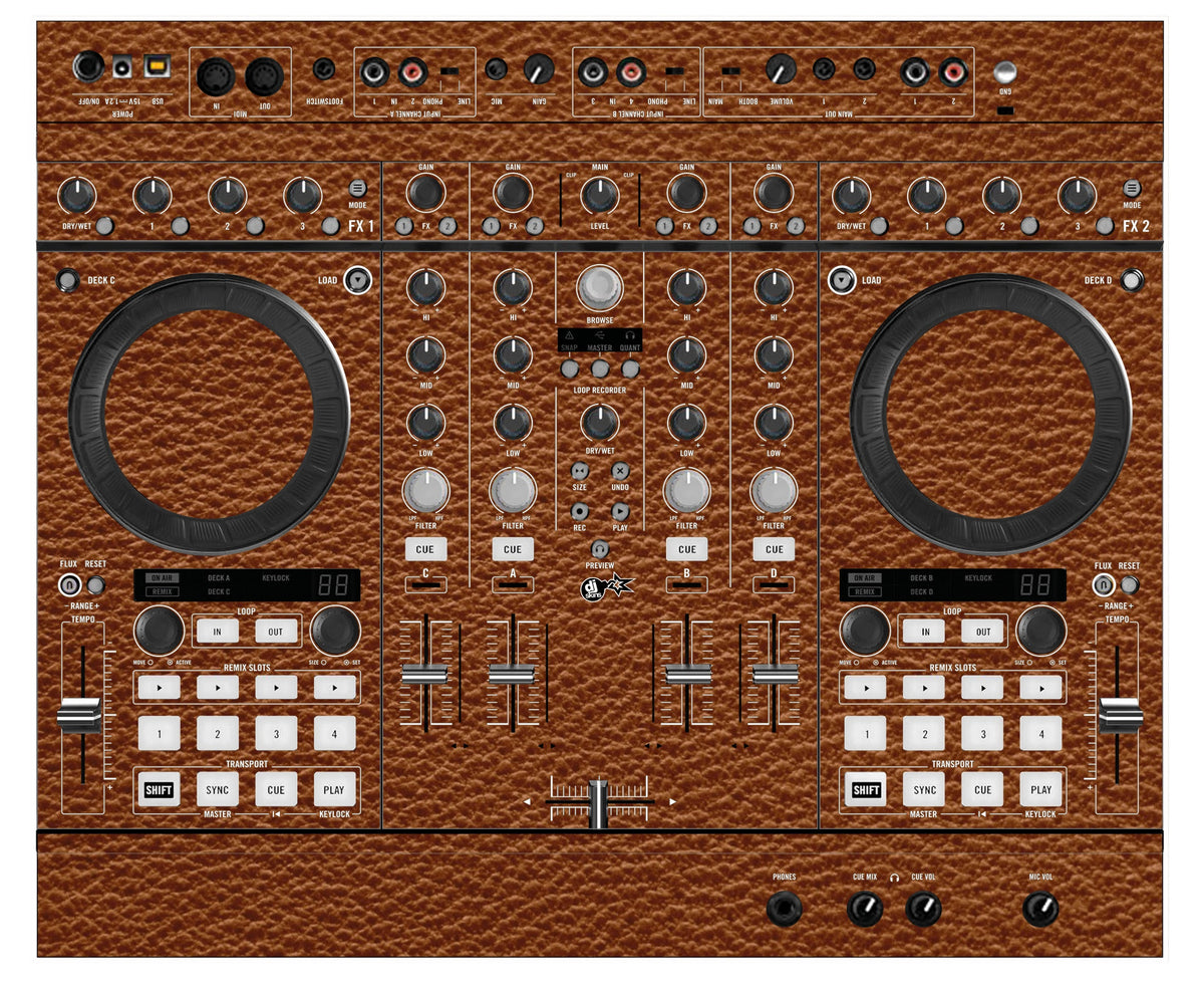 Native Instruments S4 MK2 Skin LEATHER dj skins – DJ Skins