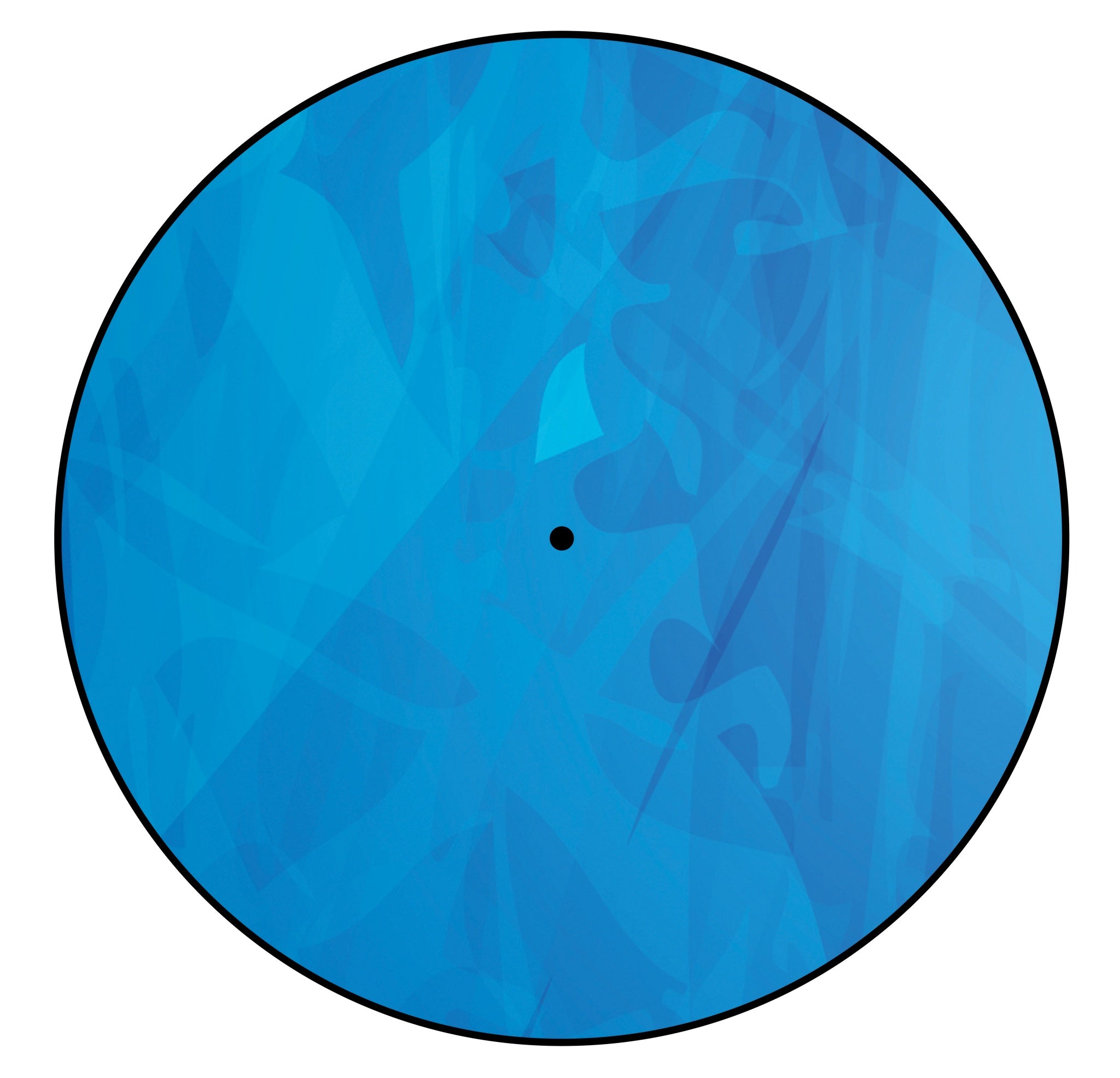 DJ Skins® Universal Slipmat 12 Inch Skin Metallic Bermuda Blue