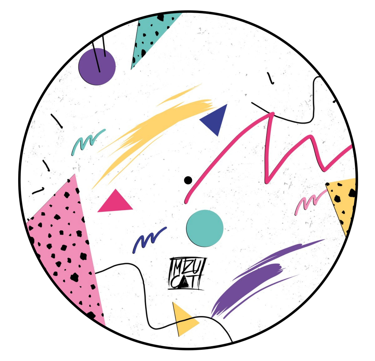 DJ Skins® Universal Slipmat 12 Inch Skin Mizucat White