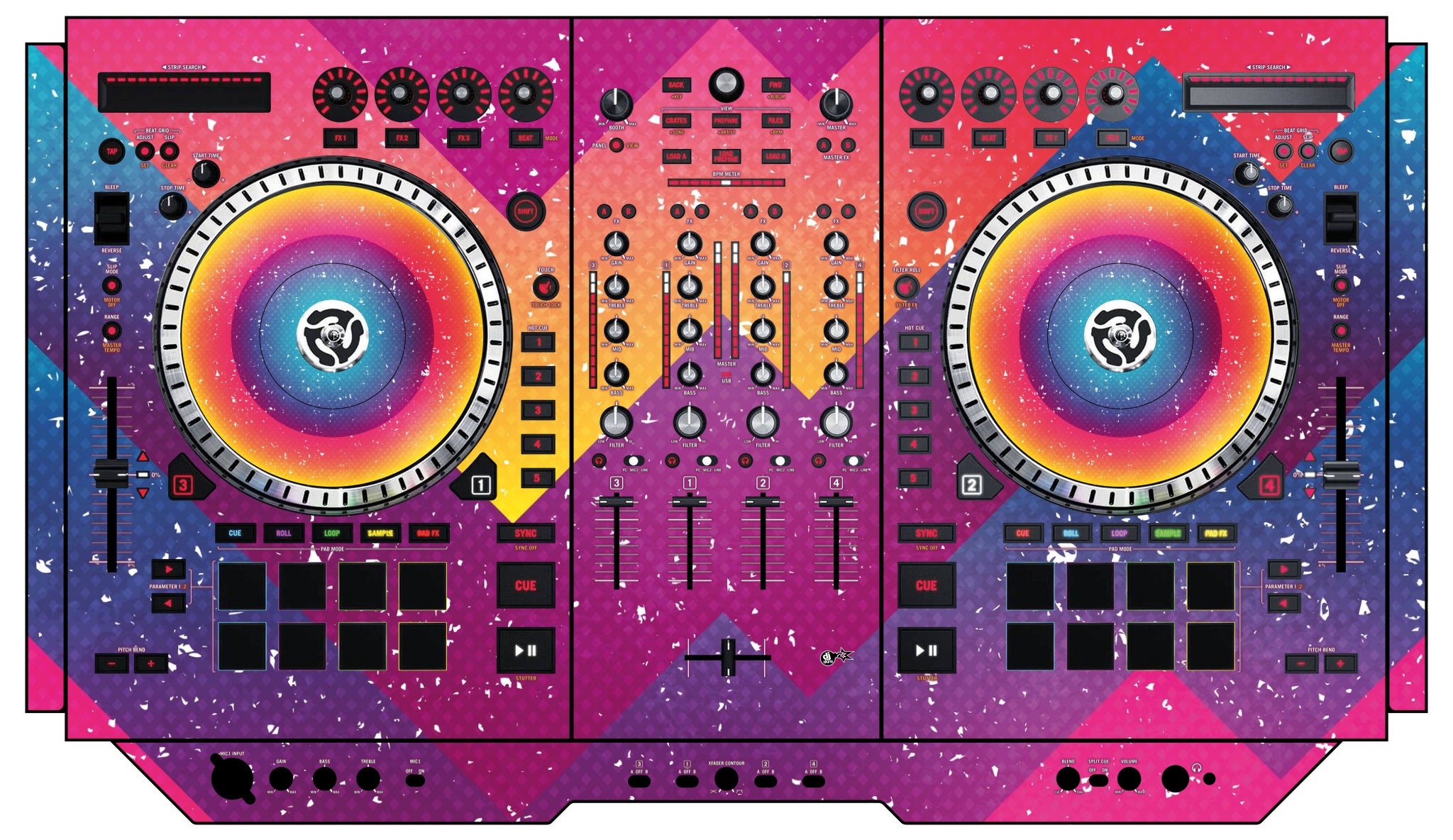 DJ Skins® Numark NS 7 II Skin Multisynth