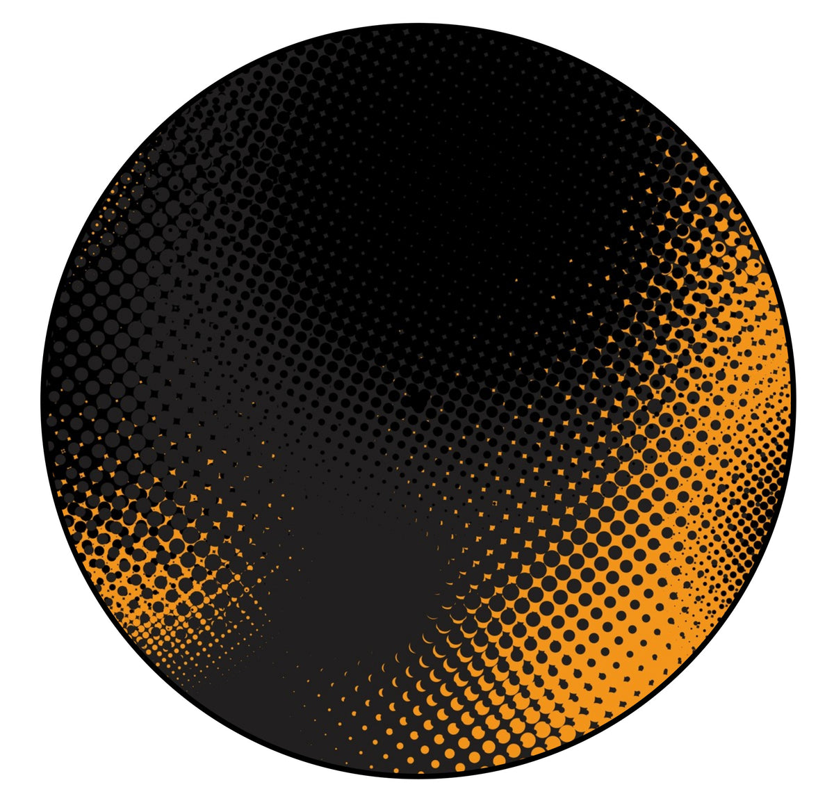 DJ Skins® Universal Slipmat 12 Inch Skin Orange Dot