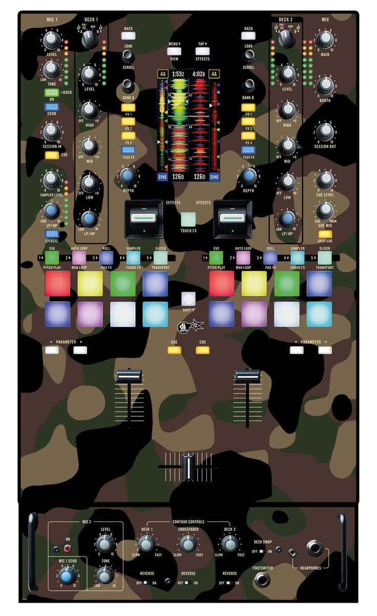 DJ Skins® Rane 72 Skin Camo Woodland