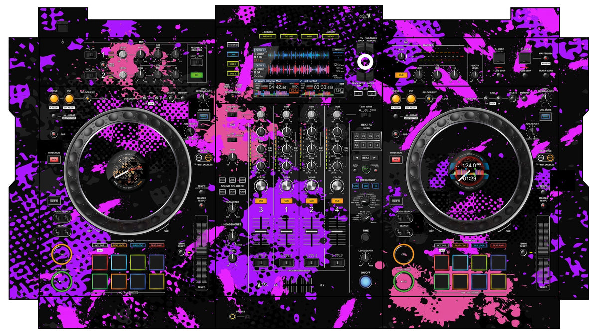 DJ Skins® Pioneer DJ XDJ XZ Skin Conflict Purple