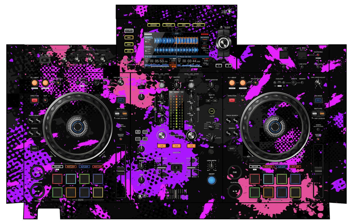 DJ Skins® Pioneer DJ XDJ RX 2 Skin Conflict Purple
