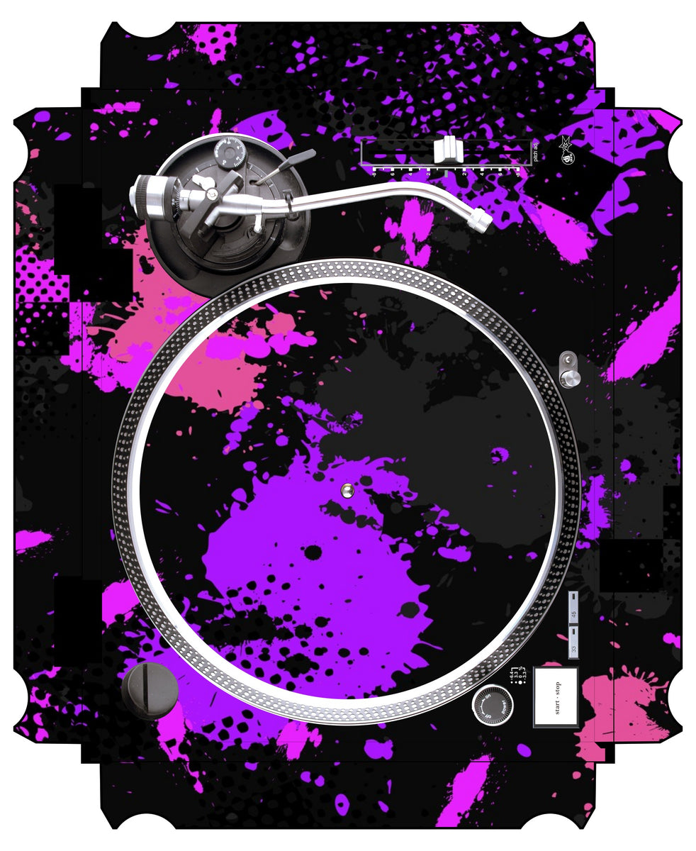 DJ Skins® Technics 1200 / 1210 MK2 VERTICAL Skin Conflict Purple