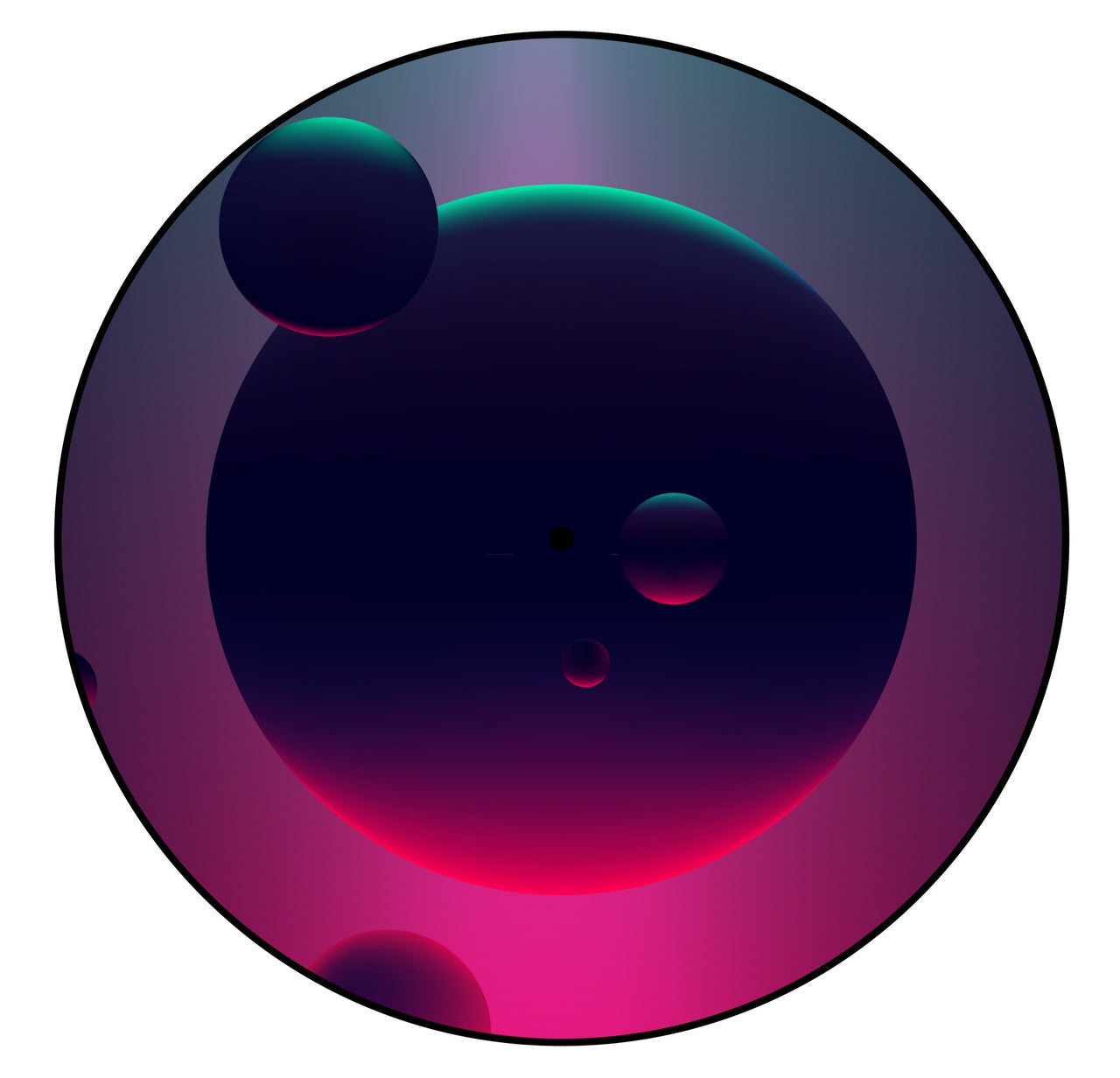 DJ Skins® Universal Slipmat 12 Inch Skin Retro Bubble