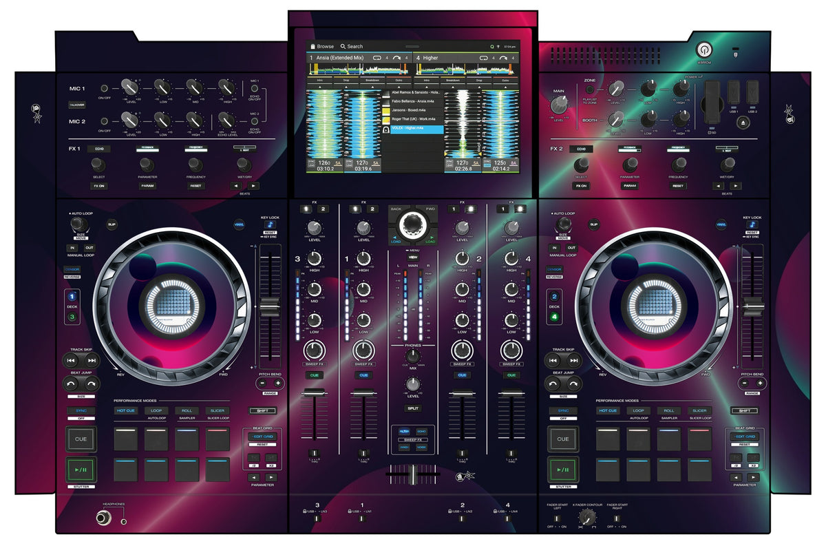 DJ Skins® Denon DJ PRIME 4+ Skin Retro Bubble