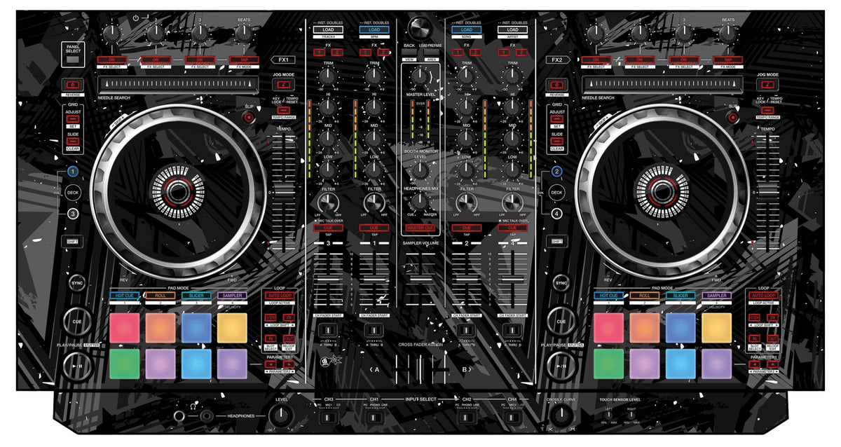 DJ Skins® Pioneer DJ DDJ SX Skin Ridge Black