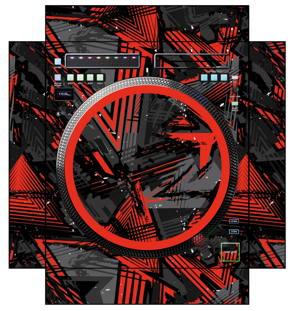 DJ Skins® Rane TWELVE MK2 Skin Ridge Red