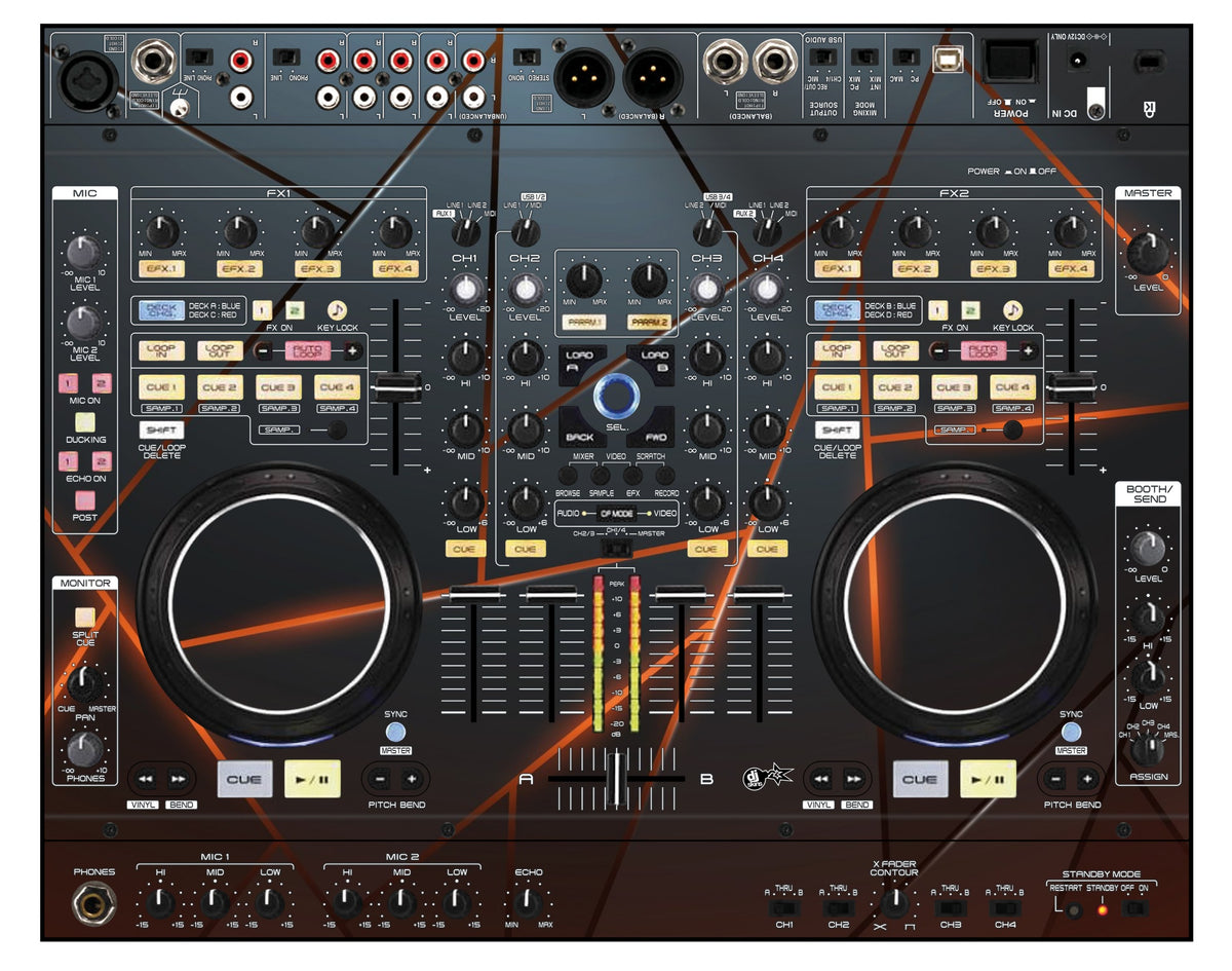 DJ Skins® Denon DJ MC 6000 Skin Rifter Orange