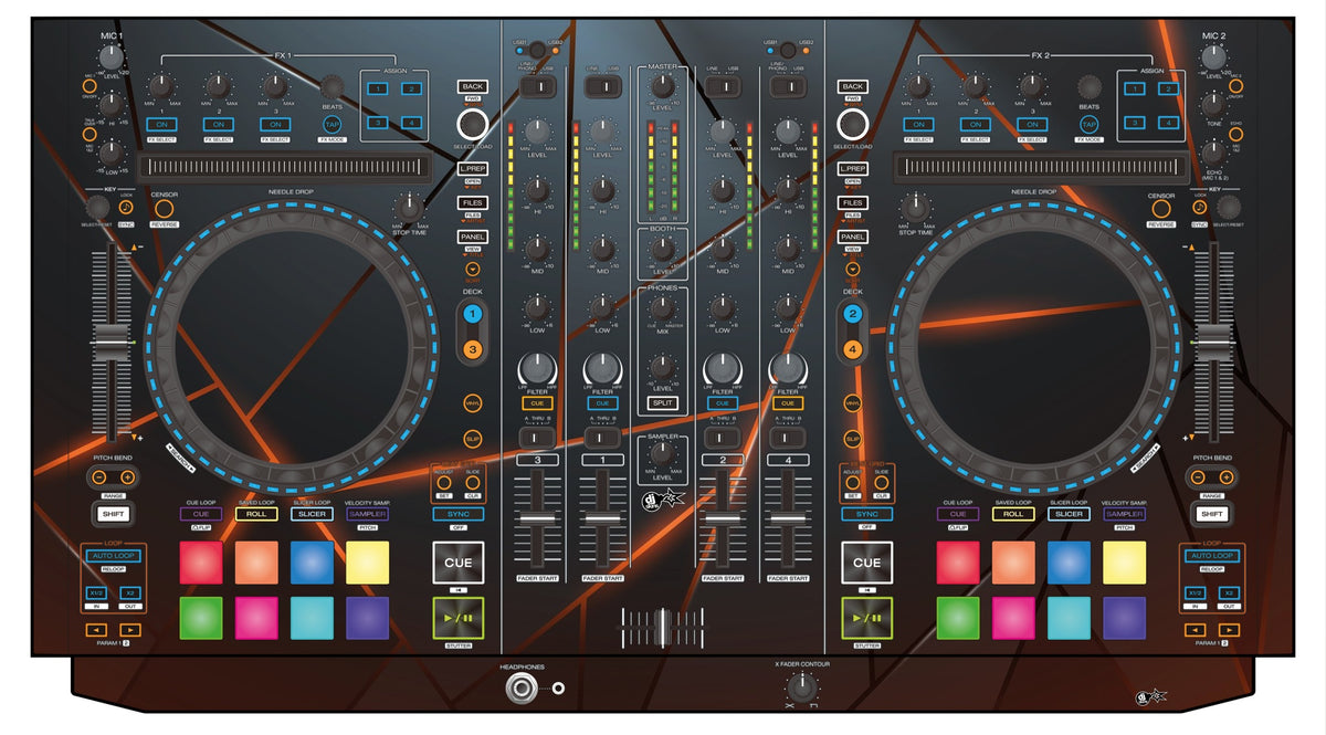 DJ Skins® Denon DJ MC 7000 Skin Rifter Orange