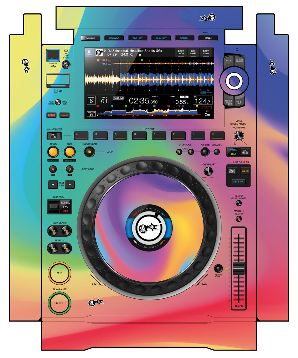 DJ Skins¬Æ Pioneer DJ CDJ 3000 incl. SIDES Skin Screensaver