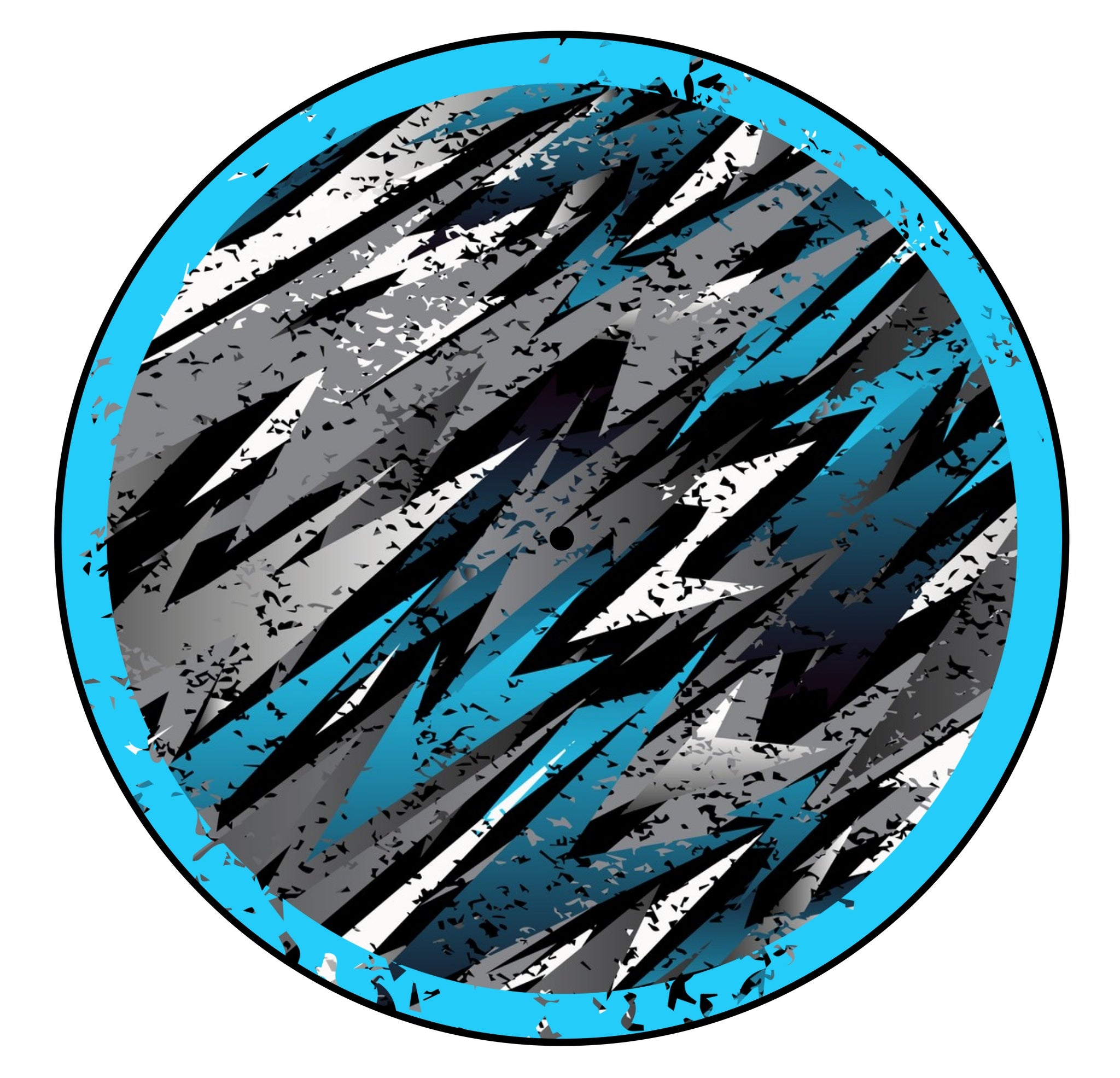 DJ Skins® Universal Slipmat 12 Inch Skin Sparkasm Blue Light
