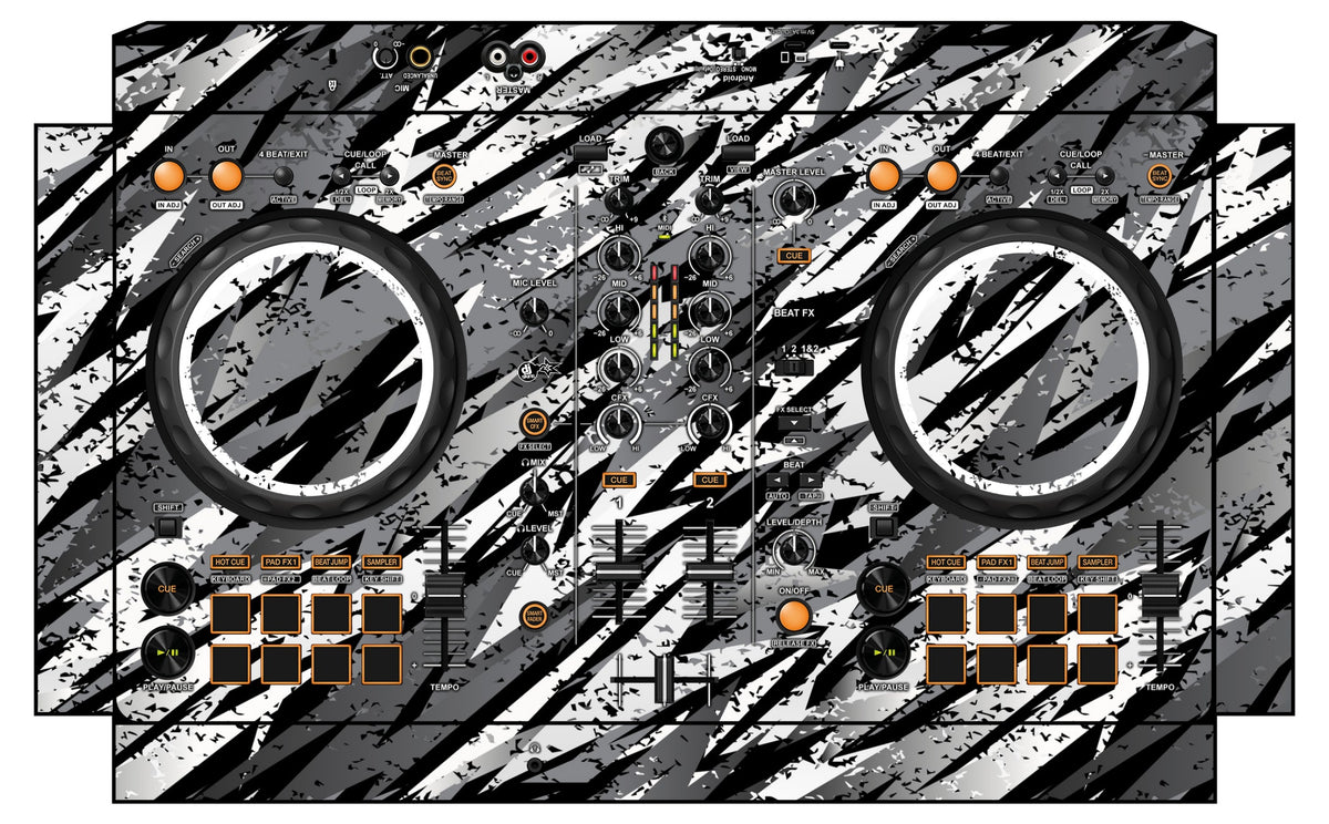 DJ Skins® Pioneer DJ DDJ FLX 4 Skin Sparkasm White