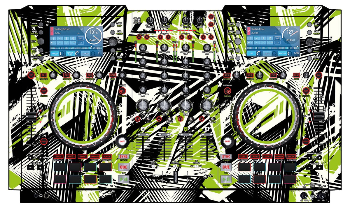 DJ Skins® Numark NV 2 Skin Spike Green