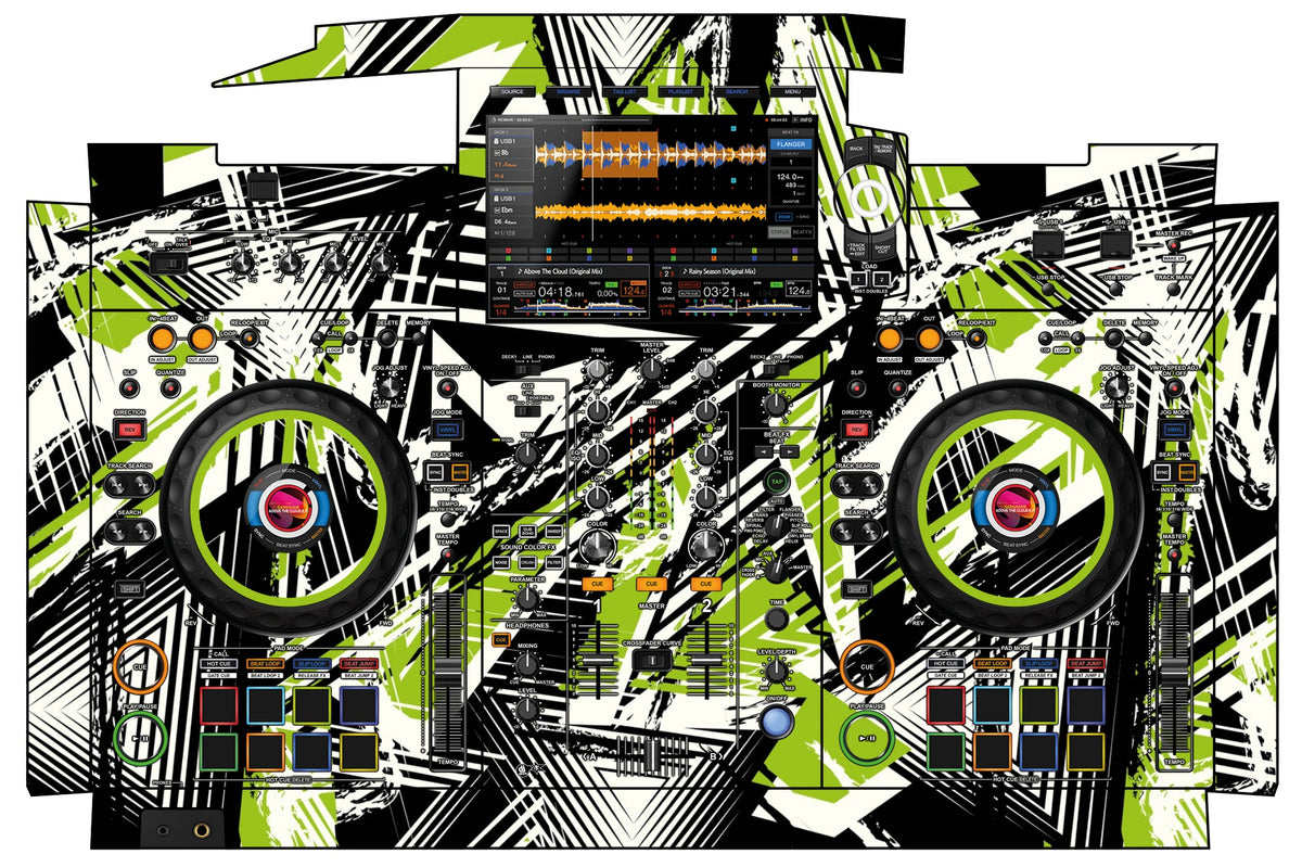 DJ Skins® Pioneer DJ XDJ RX 3 Skin Spike Green