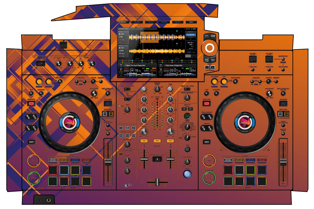 DJ Skins® Pioneer DJ XDJ RX 3 Skin Squared Hollow
