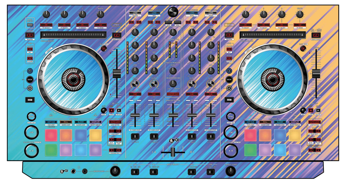 DJ Skins® Pioneer DJ DDJ SX 2 Skin Stripes
