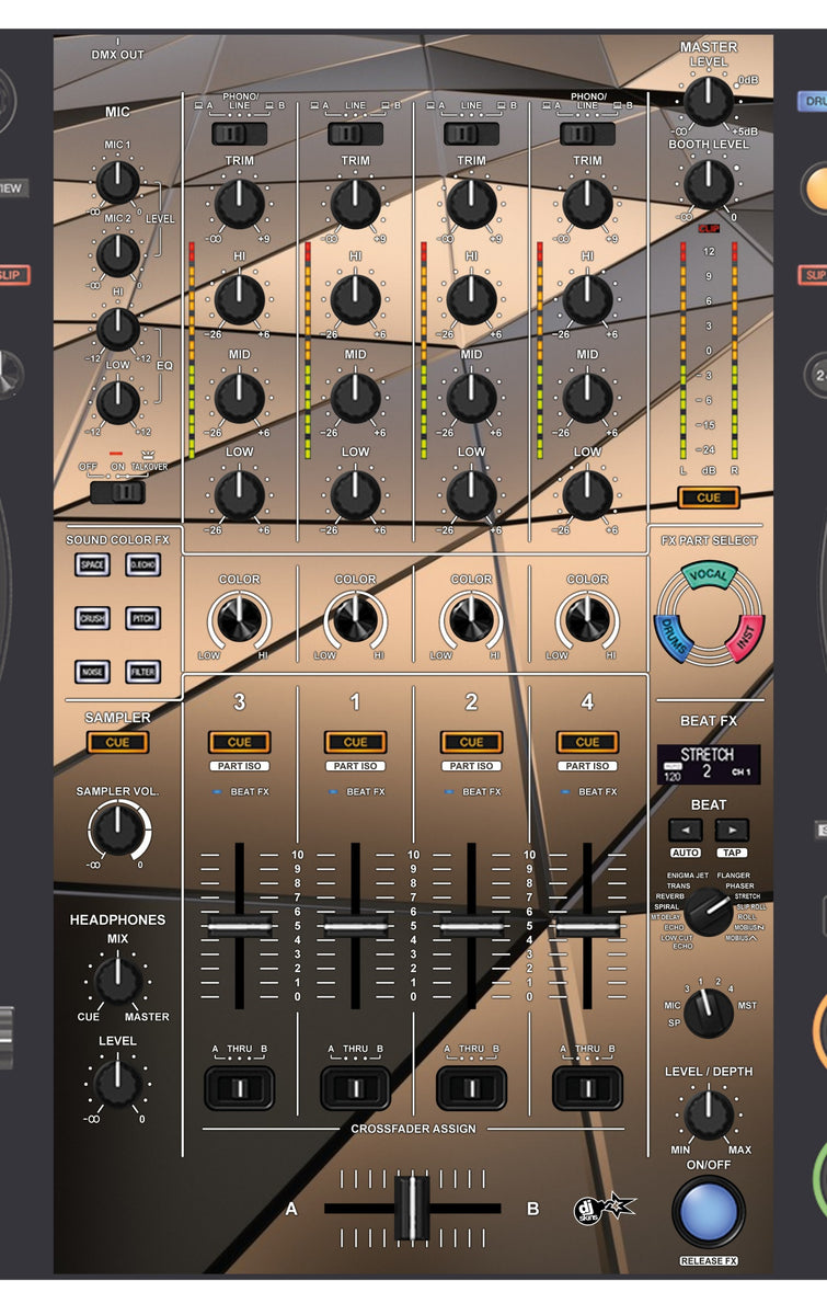 DJ Skins® Pioneer DJ DDJ FLX10 MIXER Skin Veneno